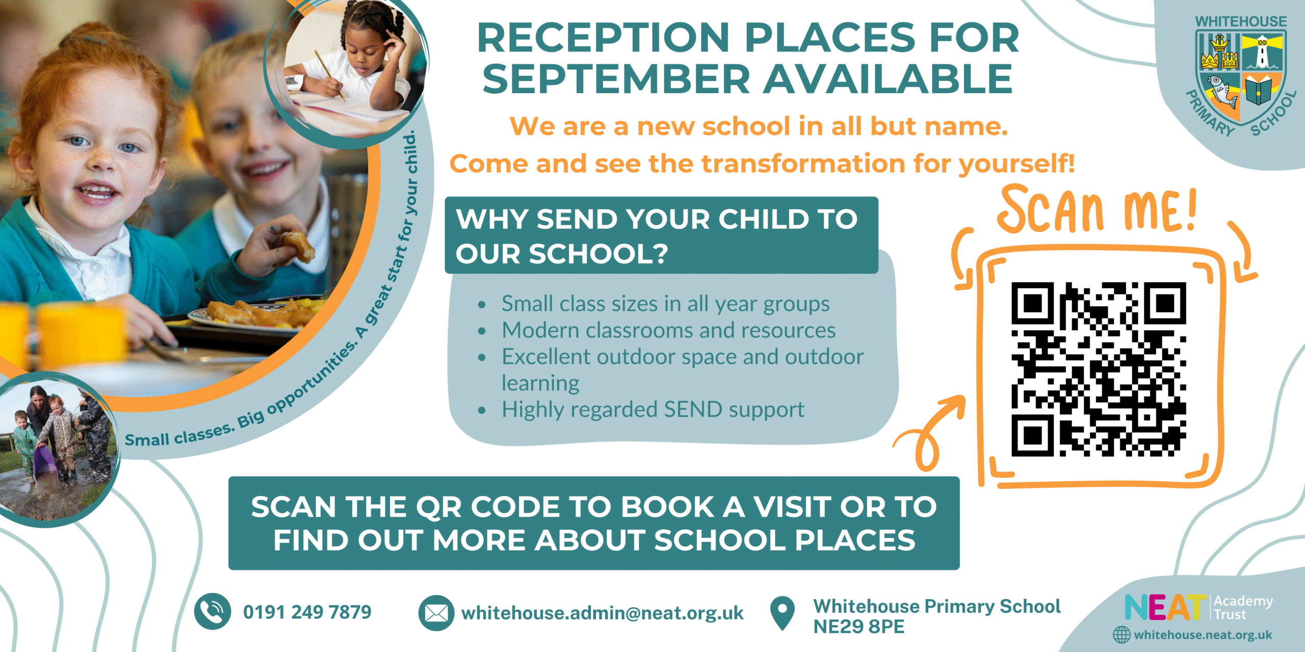 Reception places at Whitehouse Primary School - Whitehouse